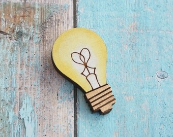 Light bulb pins | Etsy