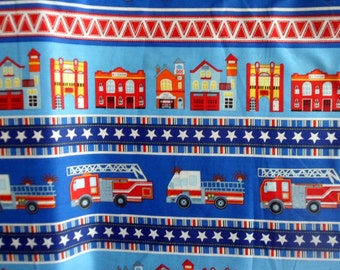Fire truck fabric | Etsy