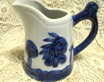 Flow blue pitcher | Etsy