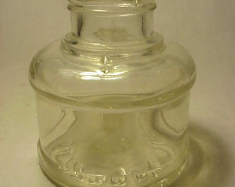 Old glass inkwell | Etsy