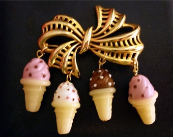 Lampwork brooch | Etsy