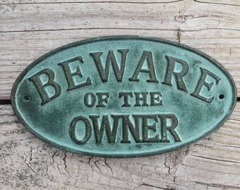 Beware of dog sign | Etsy