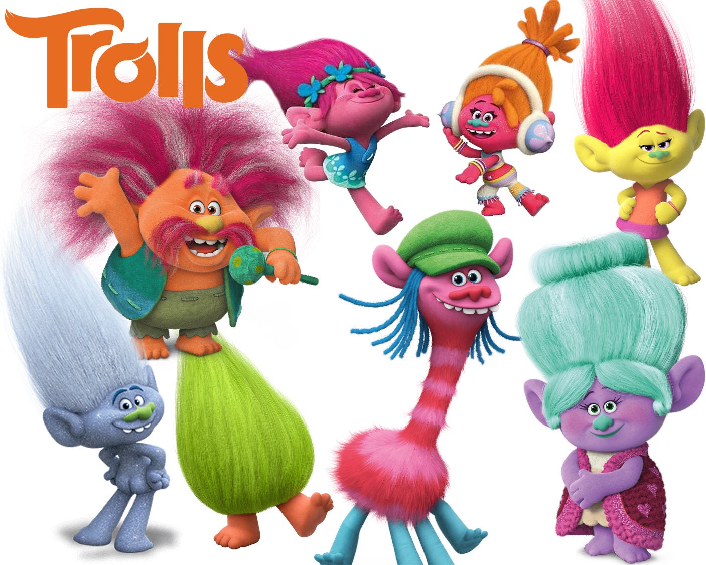 Best Collection Of 90 TROLLS Clipart 90 High Quality TROLLS CLIPART
