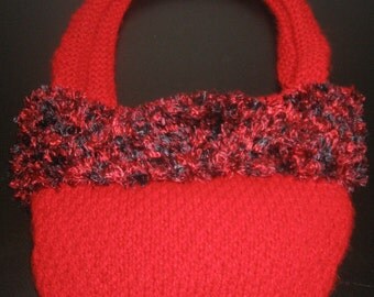 Hand knit purse | Etsy