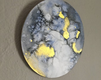 Blue moon painting | Etsy