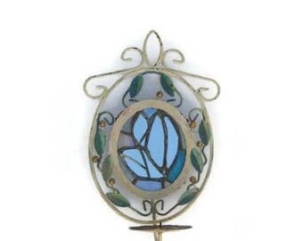 Stained glass sconce | Etsy