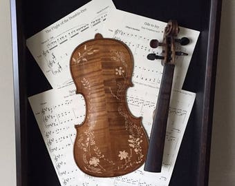 Violin wall display | Etsy