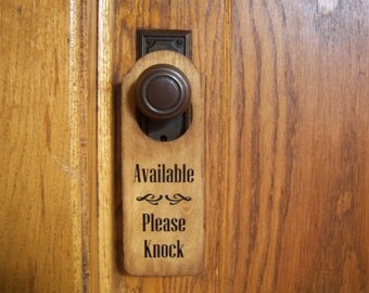 Please knock sign | Etsy