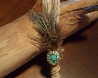 Gold dipped feathers | Etsy