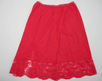 Red half slip | Etsy