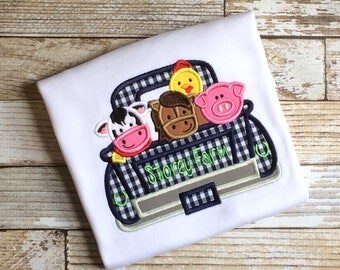Farm animal applique | Etsy