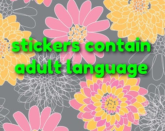 Stickers for adults | Etsy