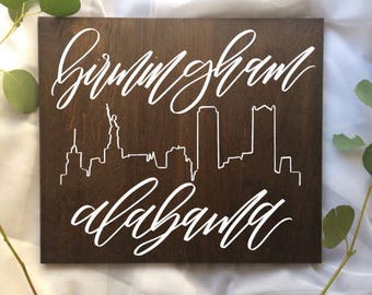 Alabama wood sign | Etsy