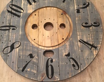 Spool clock | Etsy