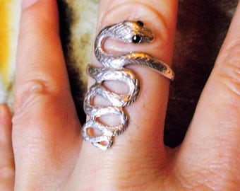 Snake ring Silver Filigree Filigree Ring Cigar Band Rings