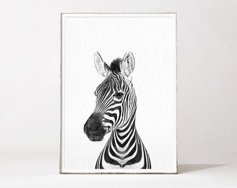 Zebra poster | Etsy