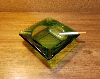 Large glass ashtray | Etsy