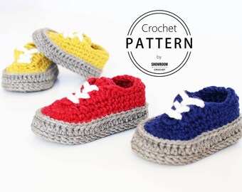 Crochet shoe pattern | Etsy