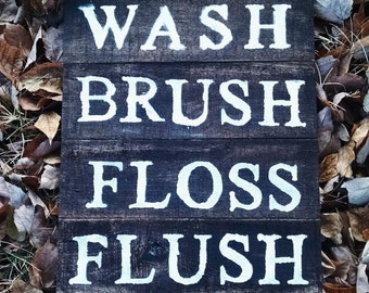 No flushing sign | Etsy