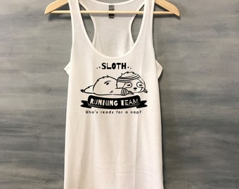 Sloth running team | Etsy