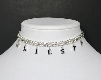 Custom name choker | Etsy