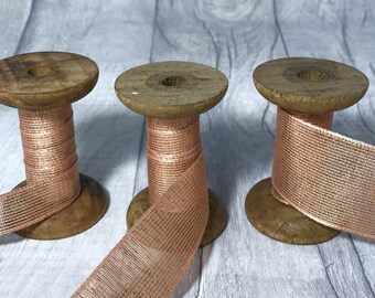 Rose gold ribbon | Etsy