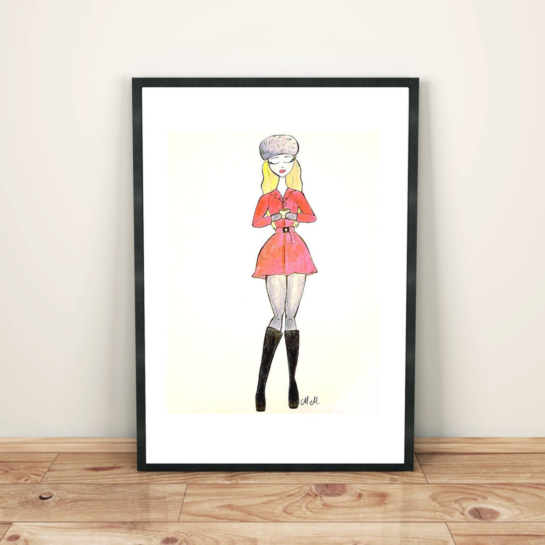 Custom Fashion Illustration Custom Portrait By Mbcanvasdesign 