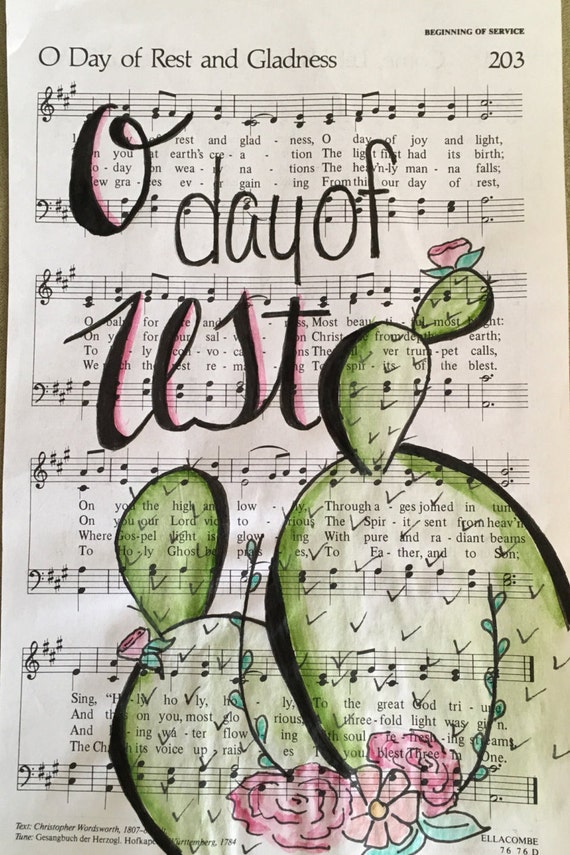 O Day of Rest and Gladness watercolor painting