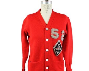 Letterman cardigan | Etsy