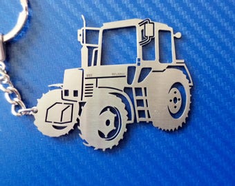 Tractor key chain | Etsy