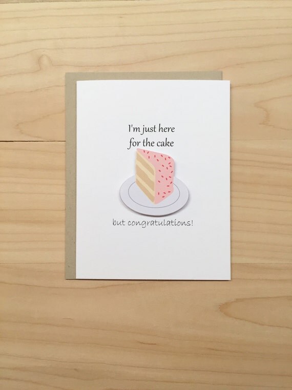 Funny Congratulations Card Funny Wedding Card Funny