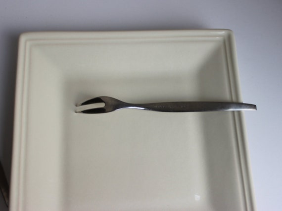 Vintage 9 Stainless Cocktail Forks Modern Design Stainless