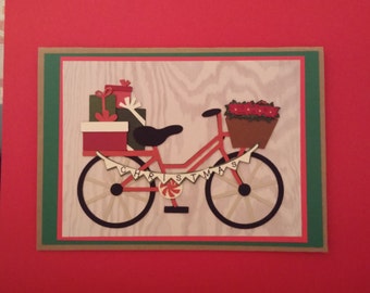 Bike christmas cards | Etsy