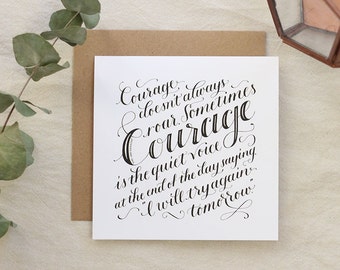 Strength and courage | Etsy