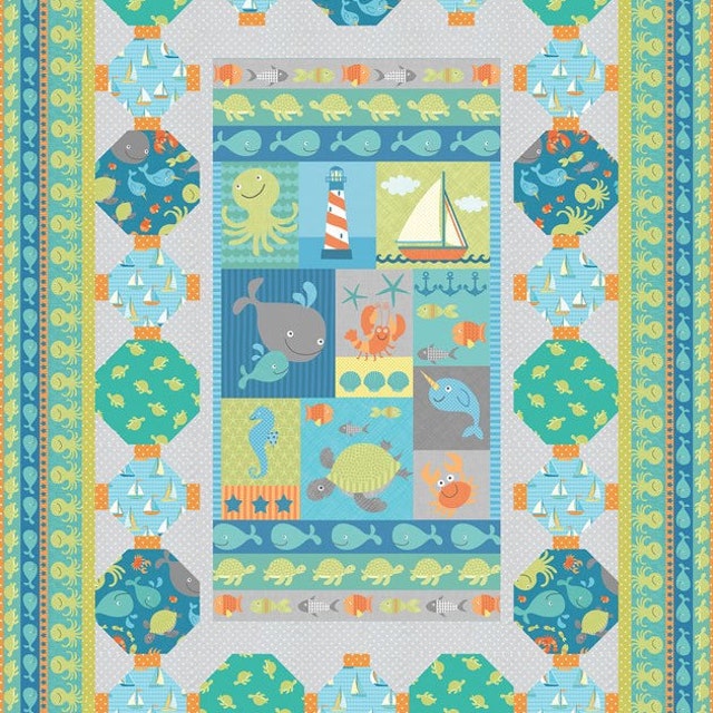 Modern cotton fabrics for quilting sewing and by fabric2goStudio