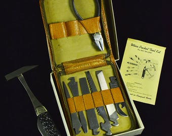 Leather zipper case | Etsy