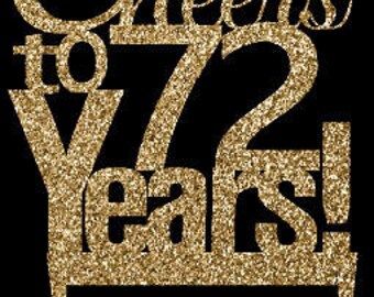 72nd birthday | Etsy