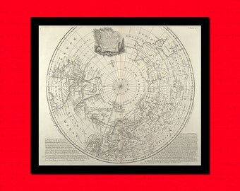 Arctica map Marvelous map of the Arctic Regions Arctic