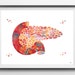 Pancreas watercolor print human anatomy internal by MimiPrints