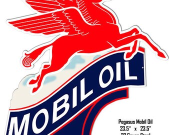 Mobil pegasus sign | Etsy