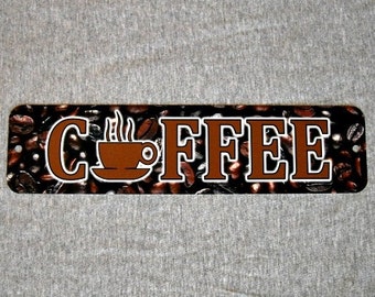 Coffee bean sign | Etsy