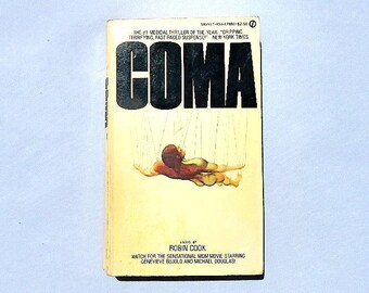 1977 Coma the book by Robert Cook Vintage paperback Suspense