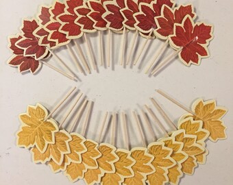 Fall cupcake toppers | Etsy