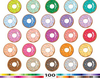 Donut clipart | Etsy