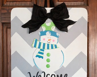 Winter door decor | Etsy
