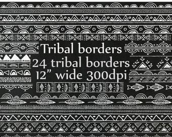 Aztec borders | Etsy