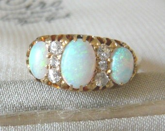 Antique opal ring | Etsy