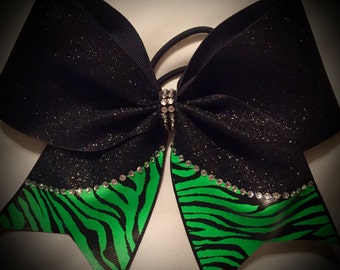 Rhinestone cheer bow | Etsy