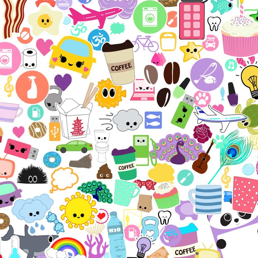 Printable Planner Stickers & Accesories by PrintStick on Etsy