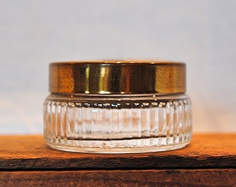 Glass powder jar | Etsy